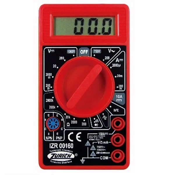 Electrónica Mendoza. MULTIMETRO DIGITAL CON BUZZER DE MANO COMPACTO TESTER