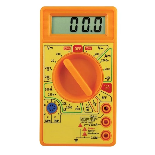 Electrónica Mendoza. TESTER MULTIMETRO DIGITAL CON BUZZER DT830D